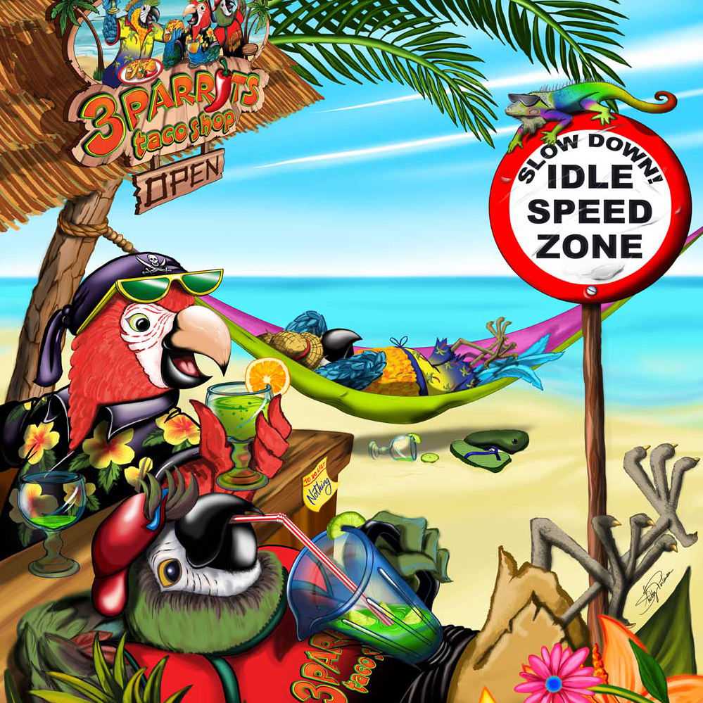 3_parrots_by_beach_shelly_perlman – Welcome to Shelly Perlman’s Studio ...